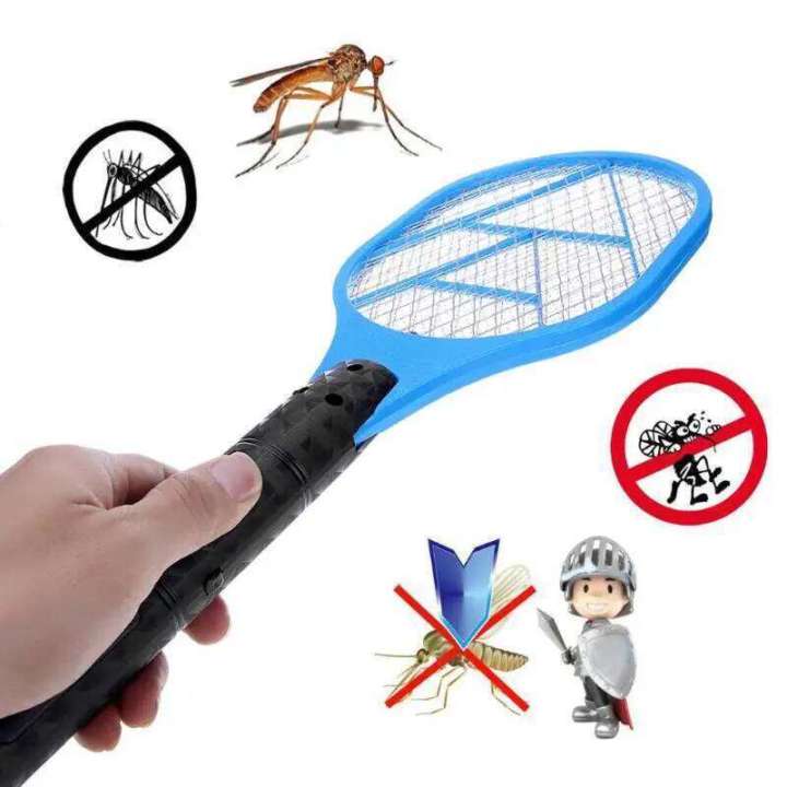 Batteries Electric Anti Mosquito Fly Pest Rejecting Racket Bug Insect ...