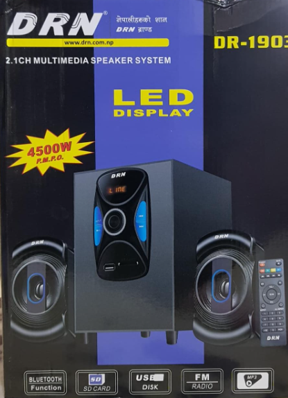 2.1 Channel Multimedia Speaker System with Bluetooth and Woofer | Daraz.com.np