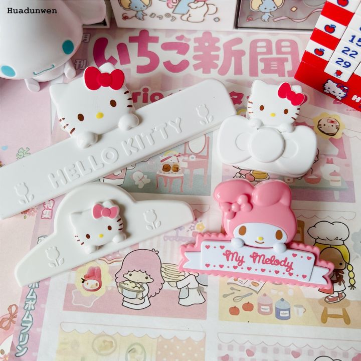 Huadunwen Sanrio Storage Food Seal Clips Hello Kitty Melody Sealer ...