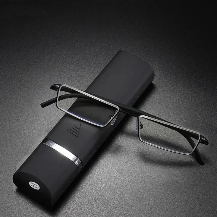 TR90 Presbyopic Glasses Man Blue Light Reading Glasses Men Metal Square ...
