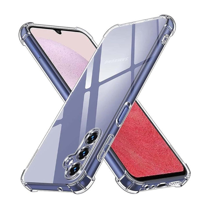 Clear case for Samsung Galaxy A24 - Transparent Soft Shockproof Cover ...