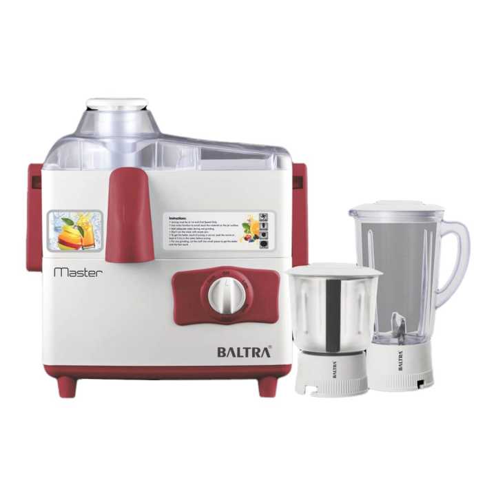 Baltra 500W Master Deluxe Juicer Mixer Grinder - (White/Red) | Daraz.com.np