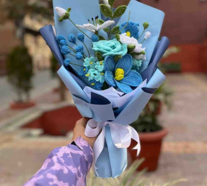 Mixed Crochet Flower Bouquet | Daraz.com.np