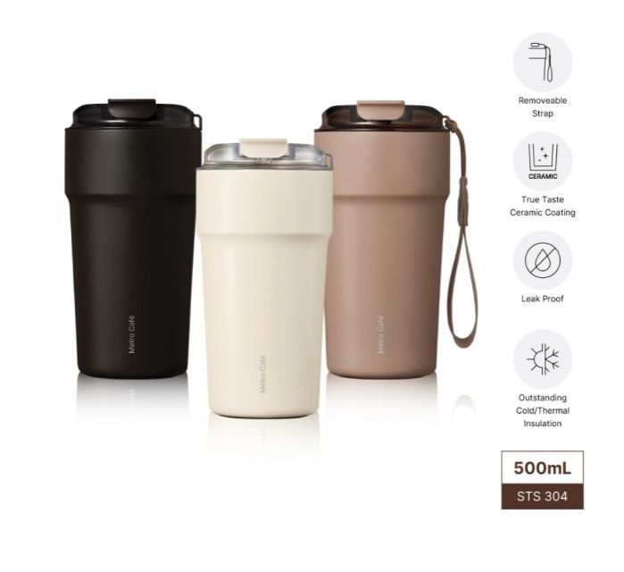 Locknlock Metro Cafe Ceramic Coating Tumbler Thermos Thermal Flask ...