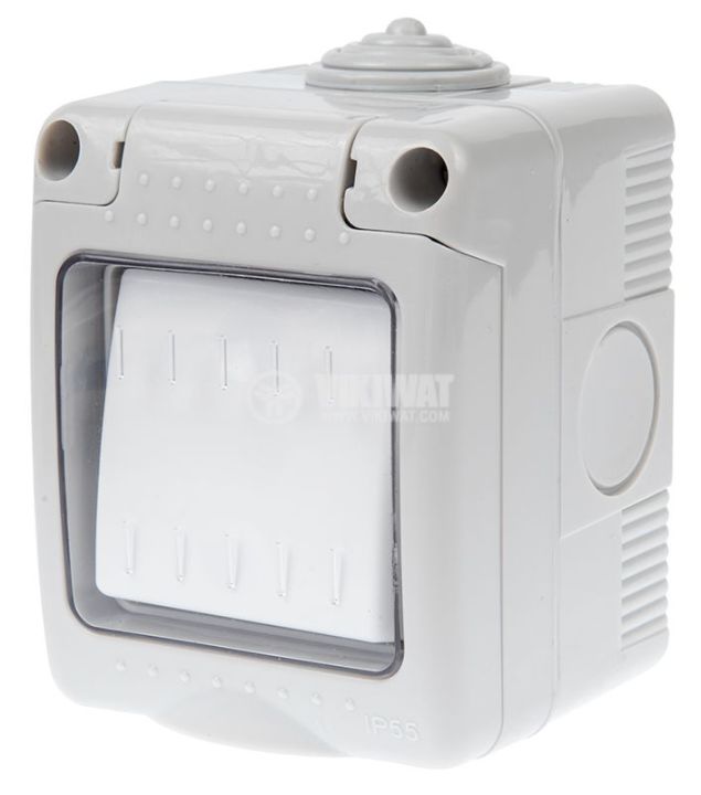 1 Way IP55 Waterproof Wall Mount Outdoor Light Switch 10A, 220V | Daraz ...