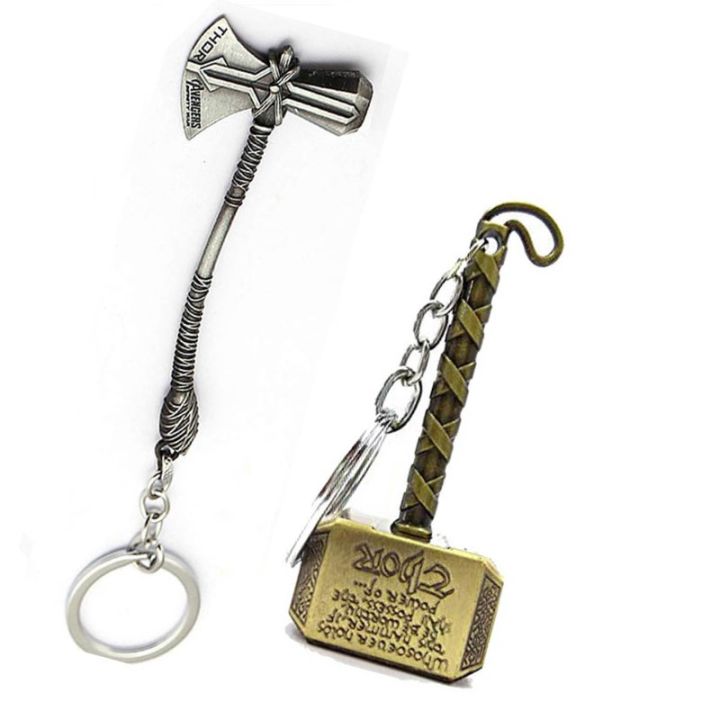 Marvel Avengers Infinity War Thor Axe-Hammer Stormbreaker & Mjolnir Key ...