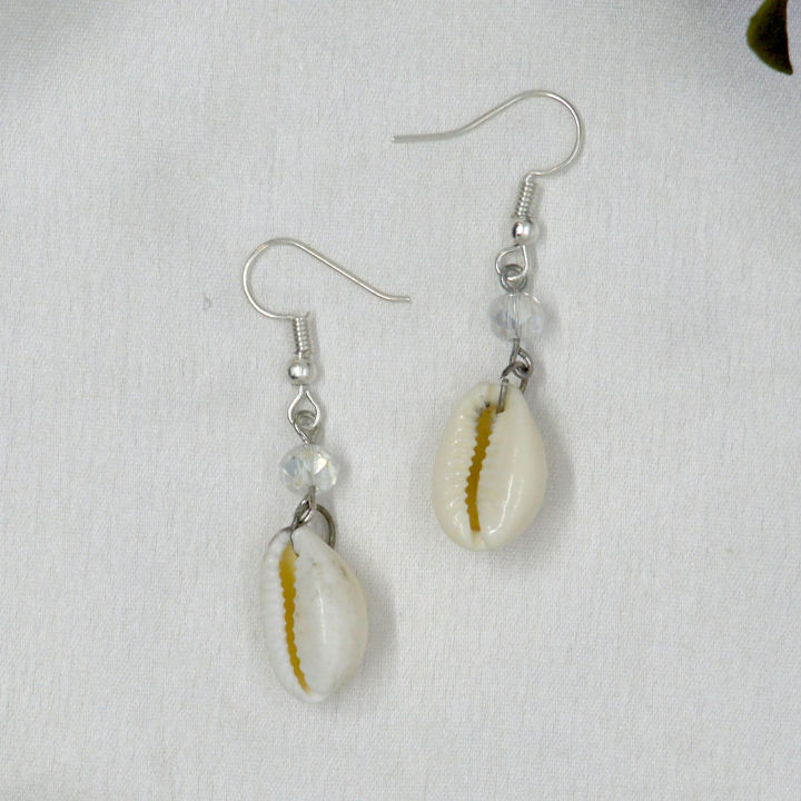 Jewels Of Nepal Shell & Faux Crystal Earrings For Women | Daraz.com.np