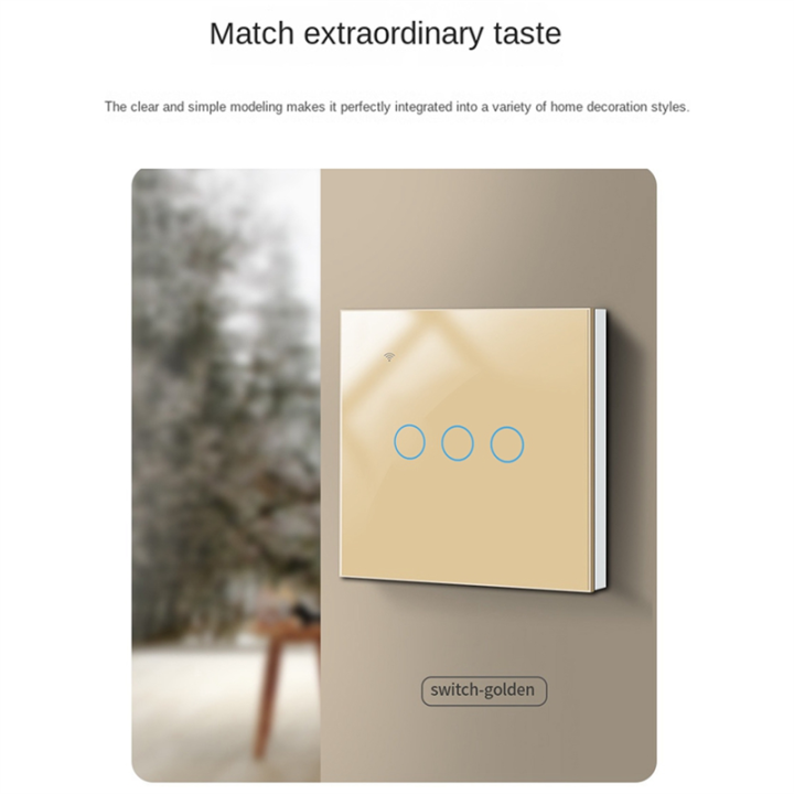 Tuya Zigbee Smart Switch Touch Light Switch Intelligent Control Switch ...