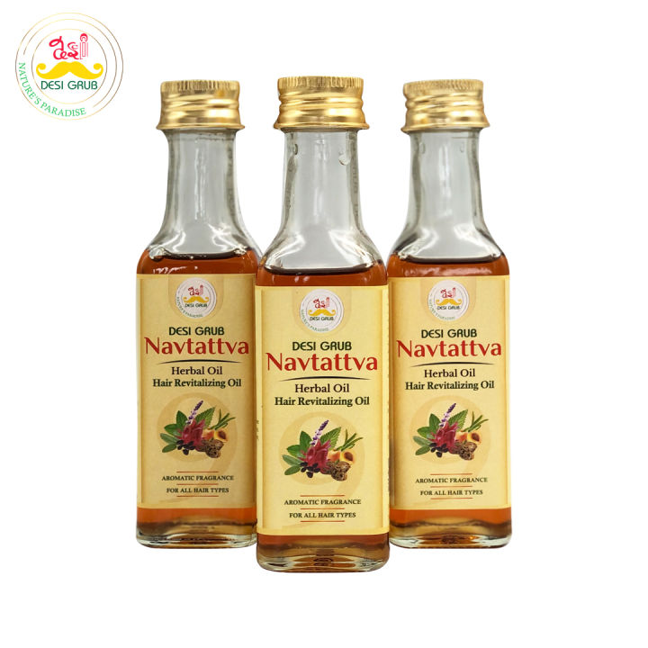 Desi Grub Navtattva Hair Revitalizing Oil 100ml | Hair Growth ...