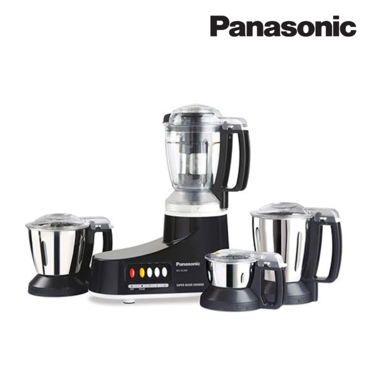 Panasonic MX-AC400 Black 550W 4 Jar Super Mixer Grinder - Big Digital ...