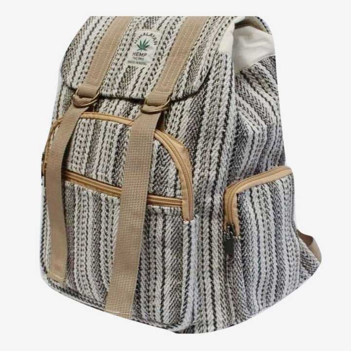 Hemp and Cotton Mix Made In Nepal Himalayan Hemp Backpack - Unisex ...