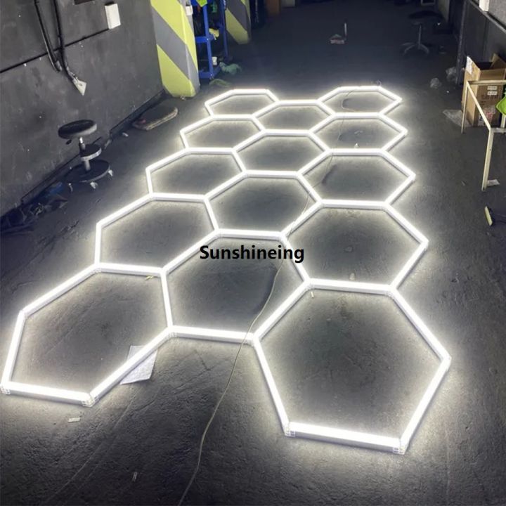 Barber Shop Accessories 265VPC Ceiling Light Garage Hexagon DIYled Tube ...