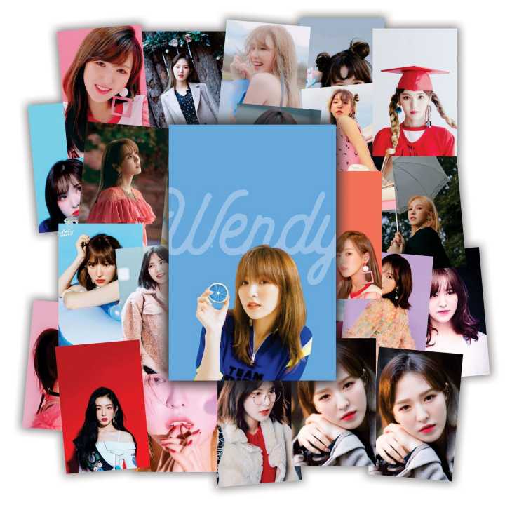 KYVOR Red Velvet Wendy Collectible Sticker Pack of 25pcs (10cm x 15cm ...