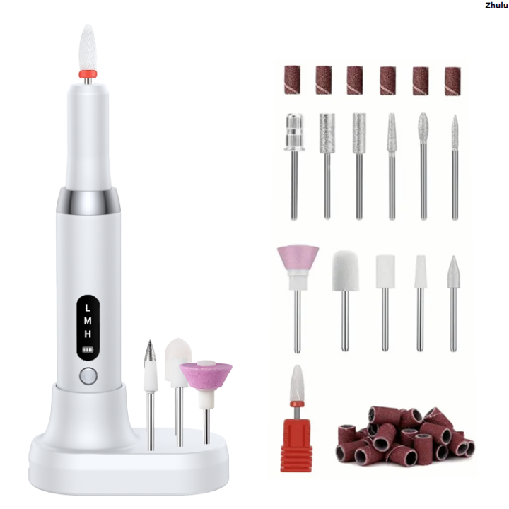ZhuluLuxury Electric Nail Polisher Drill Bits Professional Nails ...