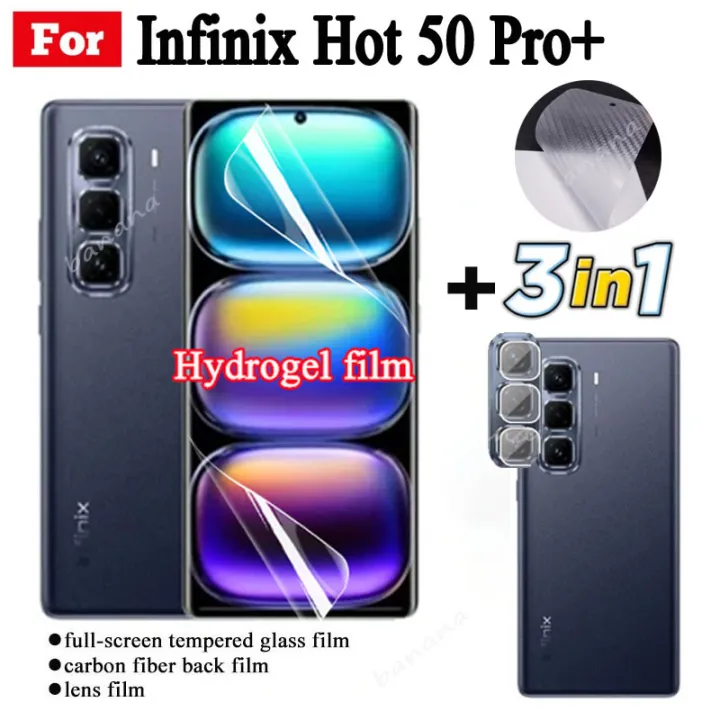 Infinix Hot 50 Pro Plus Full Transparent Hydrogel Soft Film Screen ...