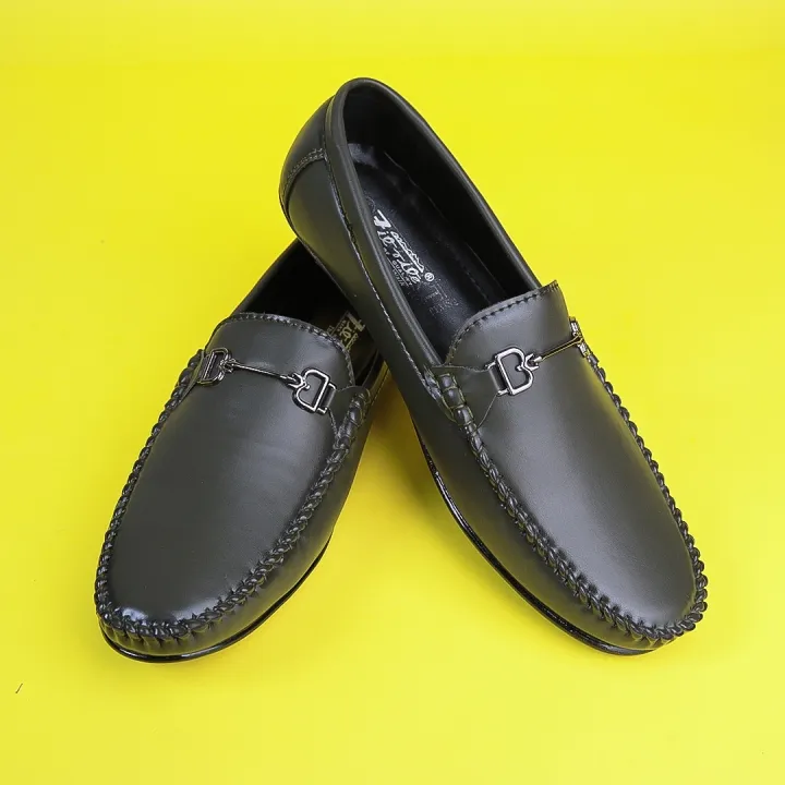 Fitrite- Casual Shoes-Fibre Leather-Grey-1602-For Men | Daraz.com.np