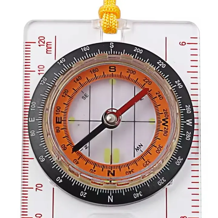 Baseplate Ruler Compass Map Scale Magnifier With Outoor multifunctional ...