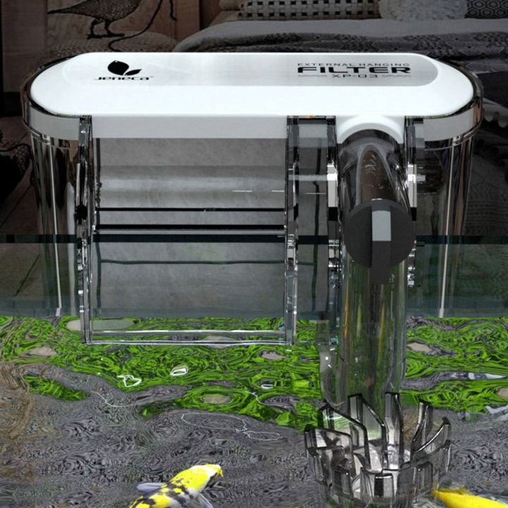 Durable waterfall Fish tank filter wall-mounted 3 in 1 Waterfall Filter ...