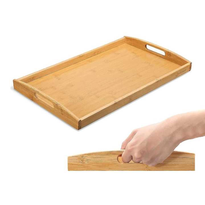 Bamboo Wood Serving Tray | Daraz.com.np