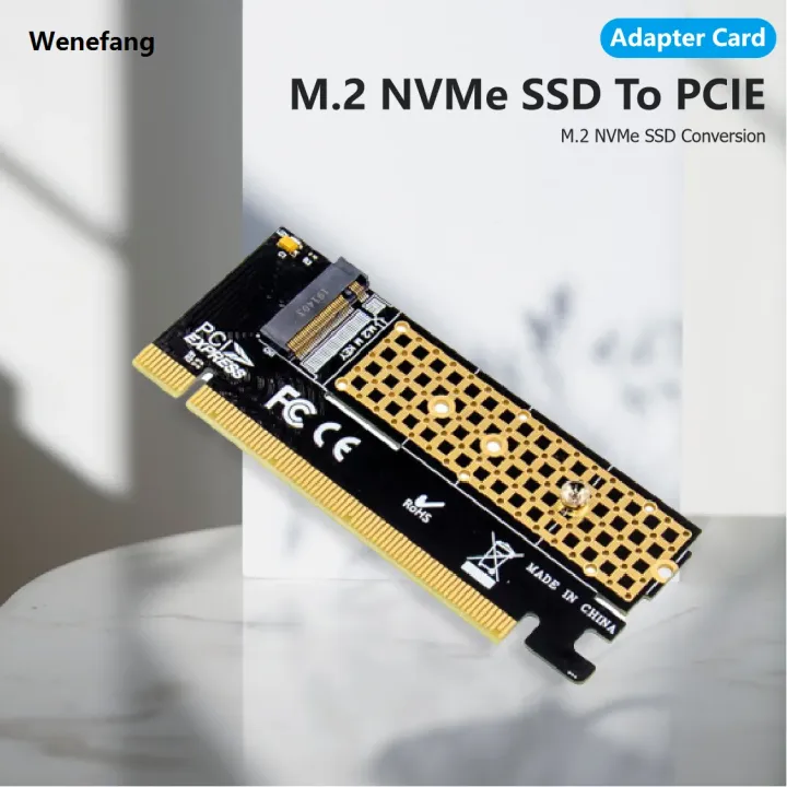 Wenefang X16 M.2 NVMe SSD NGFF to PCIE 3.0 X16 Adapter Card Pci-e to m ...