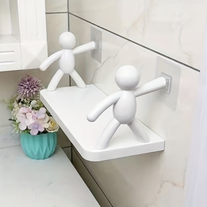 1 Pcs Self Adhesive Multipurpose Bathroom ,Toilet, Office Shelf Stand ...