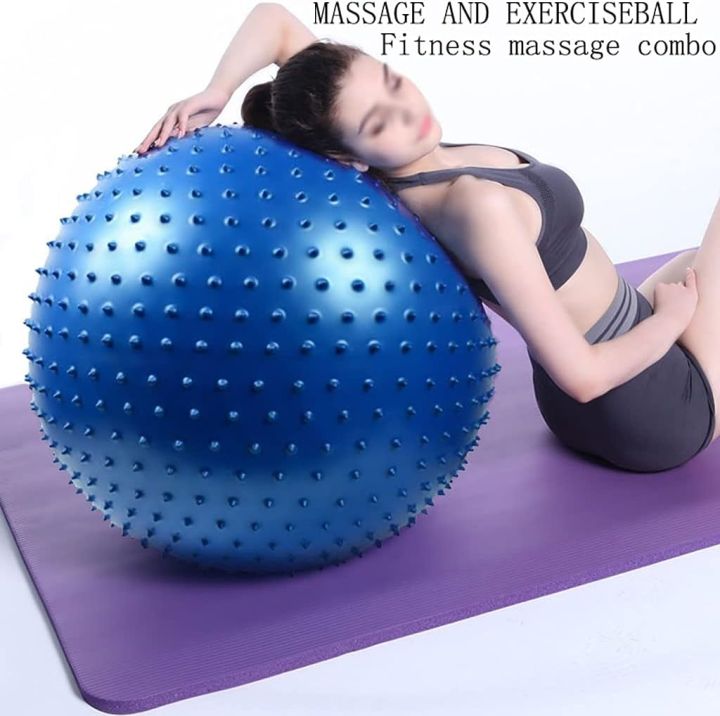 Gym Ball/ Yoga Ball/ Massage Ball 85cm Spiky Fitness Gym Exercise ...