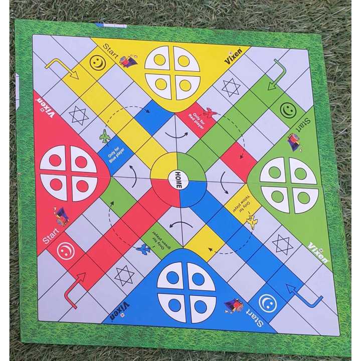 Vixen Big Ludo and Snake Ladder Two in One (Two Fold) Premium Gold By ...