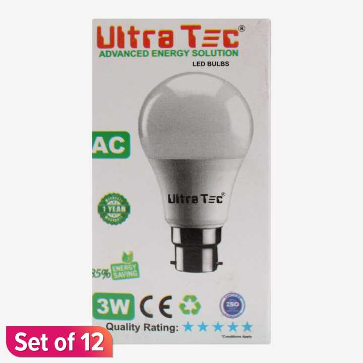 Ultra Tech Led Bulb 3W (B22) Sets Of 12 | Daraz.com.np