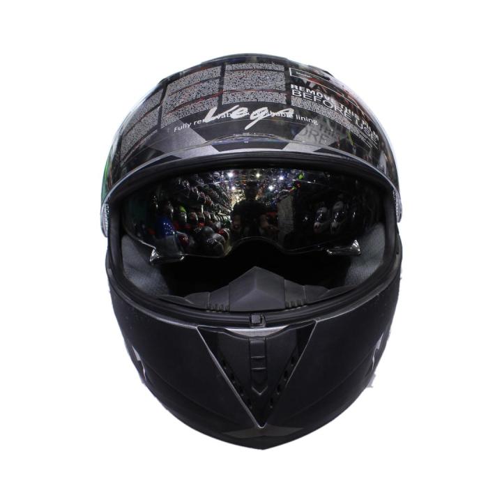 Vega Silver/Black/White Color Full Helmet | Daraz.com.np