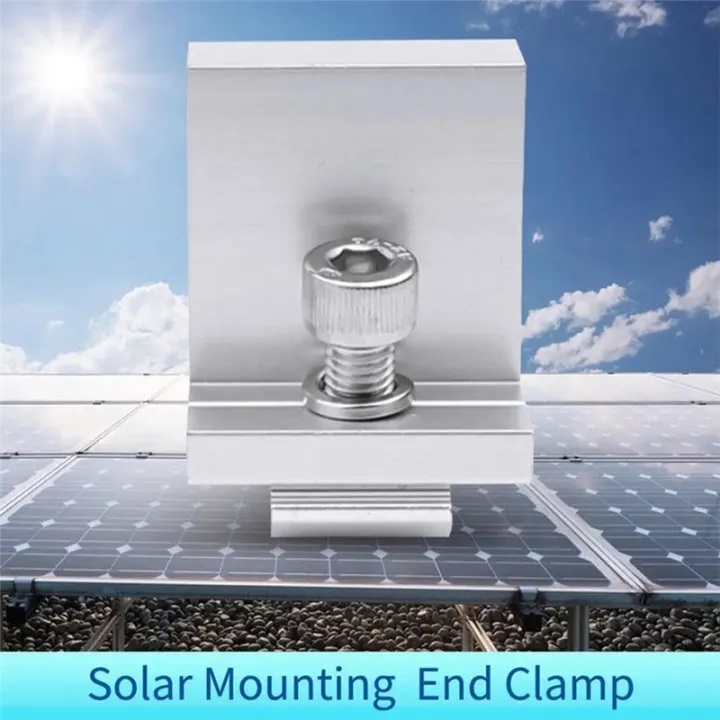 10Pcs Solar Photovoltaic Bracket Aluminum Alloy Clamp for Solar Module ...