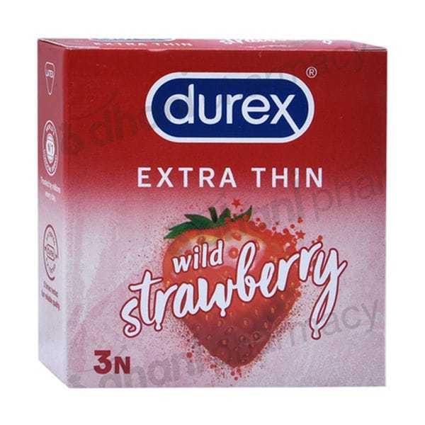 Durex 3" (Extra Thin) Wild Strawberry | Daraz.com.np