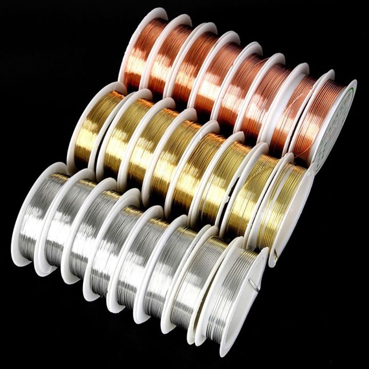 1Roll Durable Gold Silver Brass Copper Wire DIY Handmade Crafts Beading ...