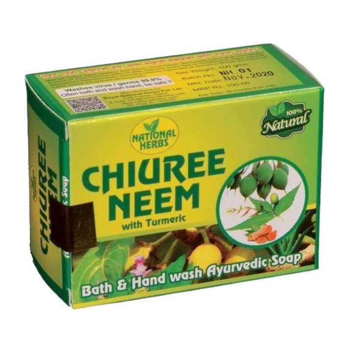 National Herbs Chiuree Neem With Turmeric Bath & Hand Wash Ayurvedic ...