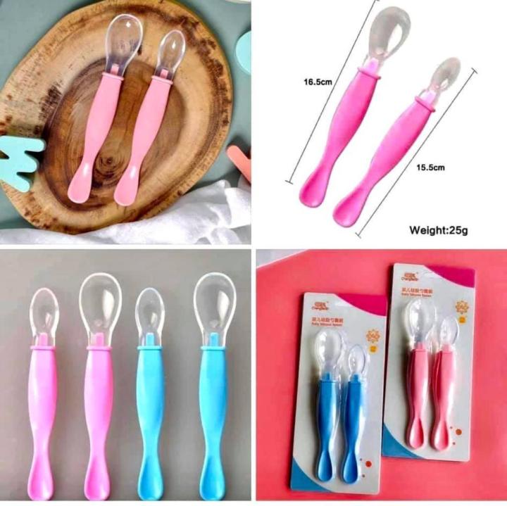 Soft Children Pacifier Feeding Silicone Spoon ( 2 Pcs ) | Daraz.com.np