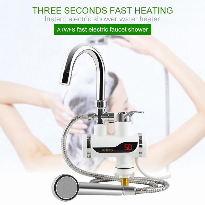 Instant Electric Water Heating Faucet With Shower Set Water Heating Tap ...