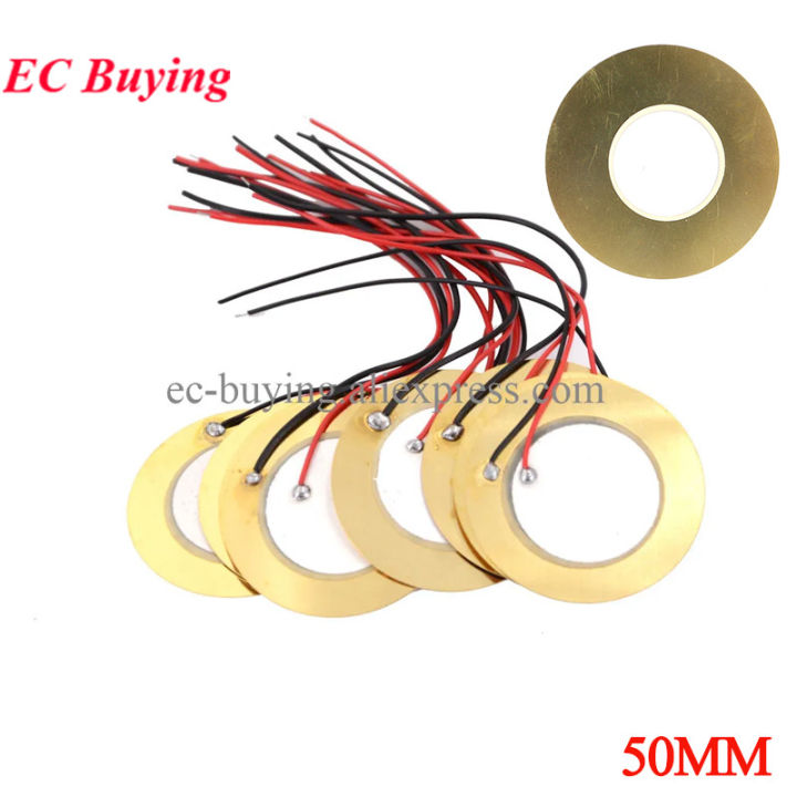 10pcs/lot 50mm Piezoelectric Piezo Ceramic Wafer Plate Dia 50 mm For ...