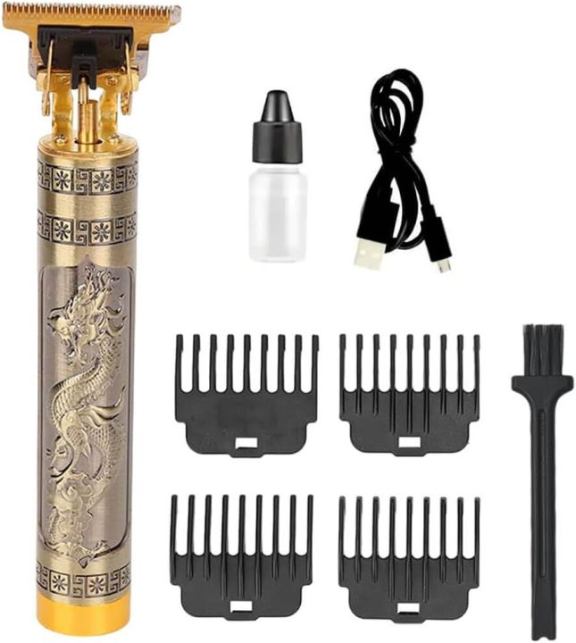 Electric Hair Cutter Engraved Dragon Patterned Haircut Clipper Machine ...