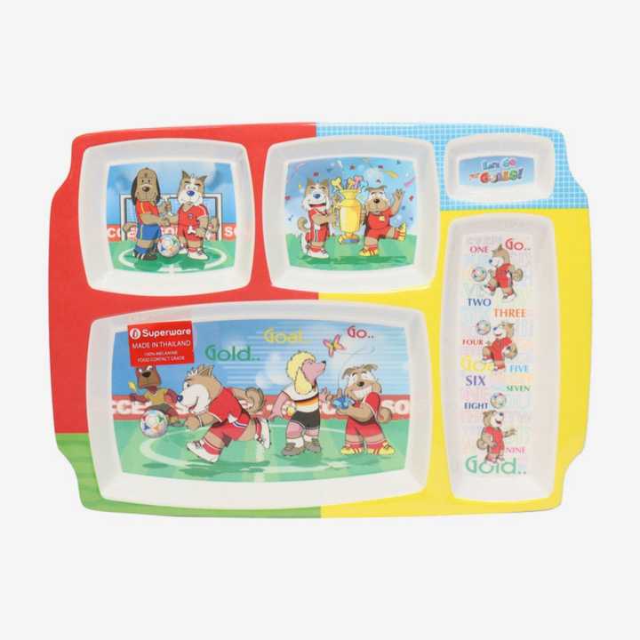 Superware Goal Section Plate For Kids | Daraz.com.np