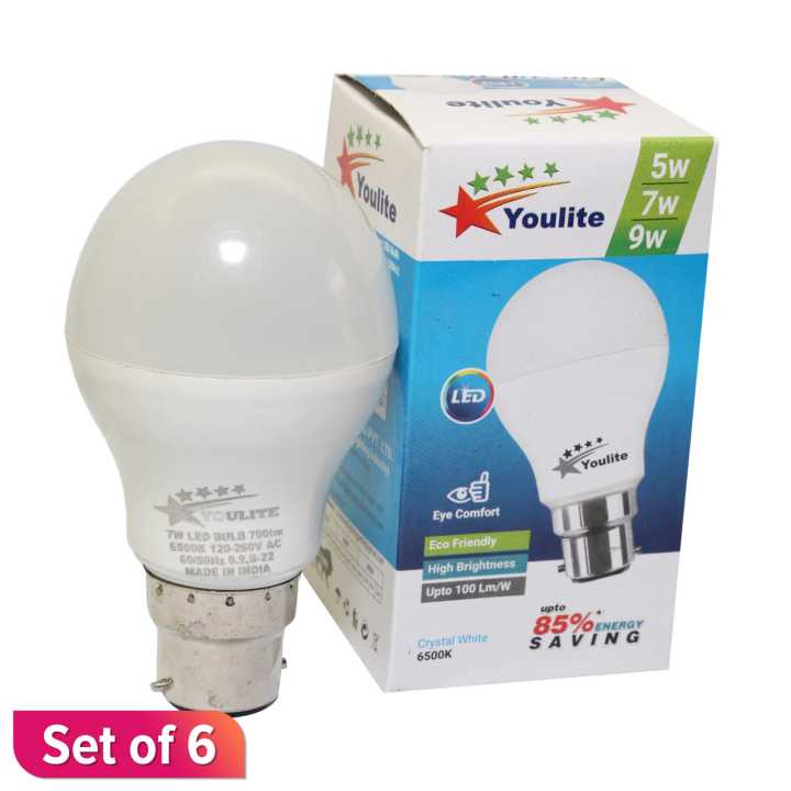 LED Bulb 7w Set Of 6 | Daraz.com.np