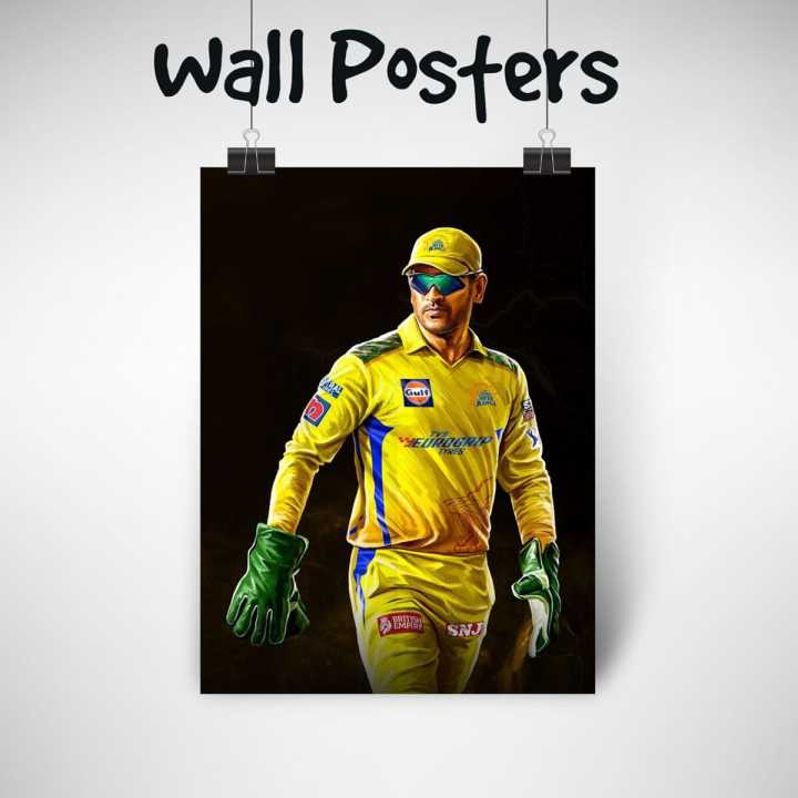 M.S. Dhoni Super Kings |Exclusive Release | Wall Posters to Decor your ...