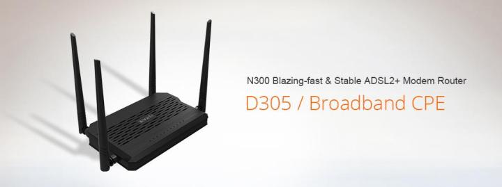 Tenda D305 Wireless Router Adsl2+Modem Router Wifi Router English ...