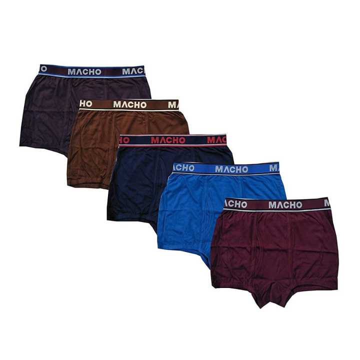 Amul Macho Men Cotton Multicolour Mini Trunk/Underwear Pack of 5 ...