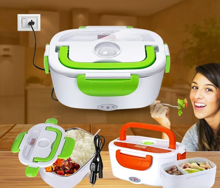 2in1 Electric Heated Portable Food Warmer Lunch Box Electric Tiffin Box For Office School Outdoor E Lunch Box Multi Color Daraz .np