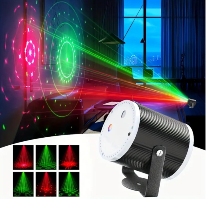 LED RED AND GREEN CYLINDER LASER PATTERN EFFECT LIGHT | Daraz.com.np