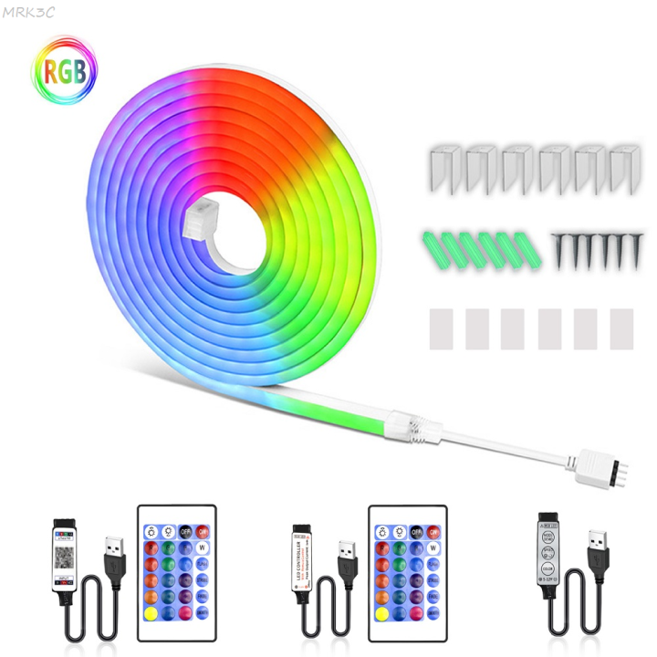 MRK3C 5V RGB neon strip led flexible silicone waterproof neon strip ...