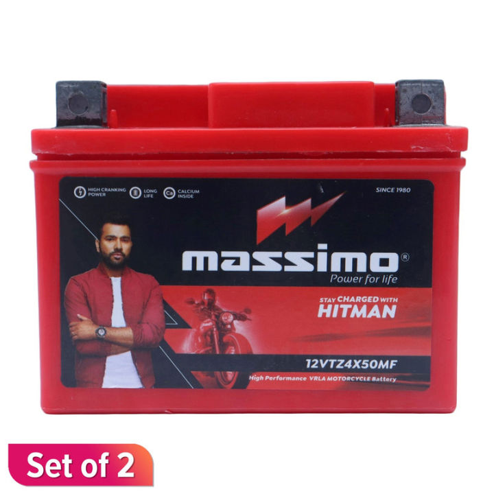 Massimo 2 Wheeler VRLA Battery 4Ah Sets Of 2 | Daraz.com.np