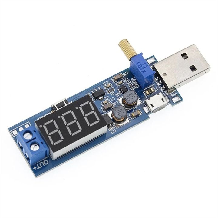Port Adjustable Step UP / Down Digital Display Buck-Boost Power Boost ...
