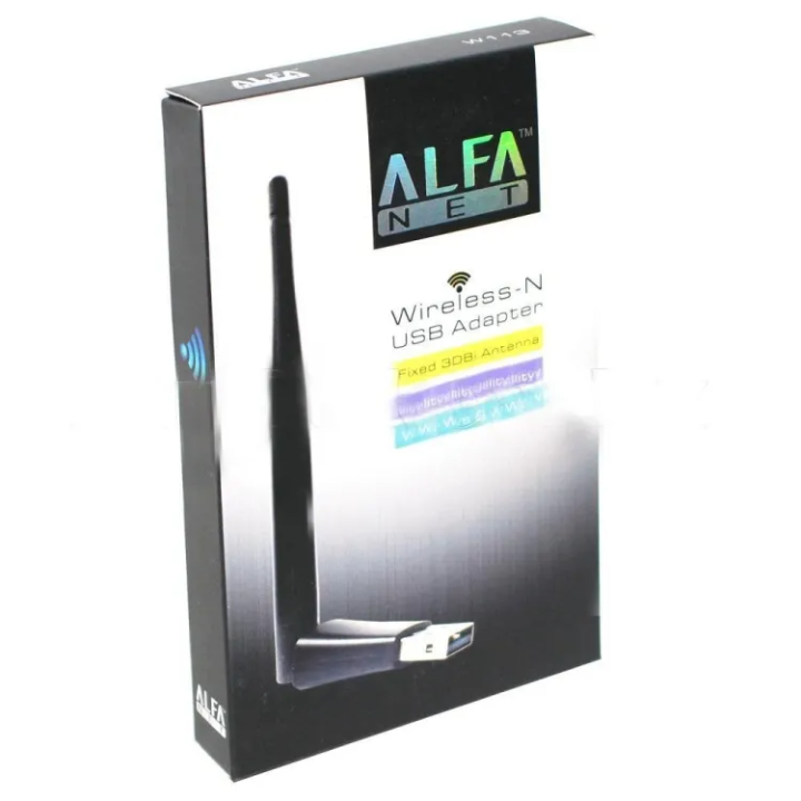 Alfa Wifi Net Wireless-N USB Adapter Fixed 3DBi Antenna Soft AP Wifi ...