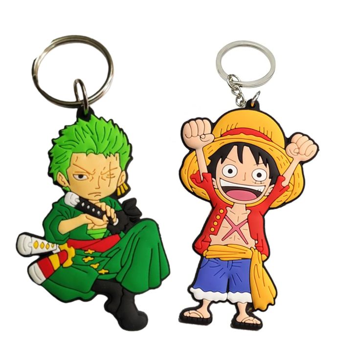 Creative 2 PCS Anime OnePiece Figure Roronoa Zoro & Luffy Double Sided ...