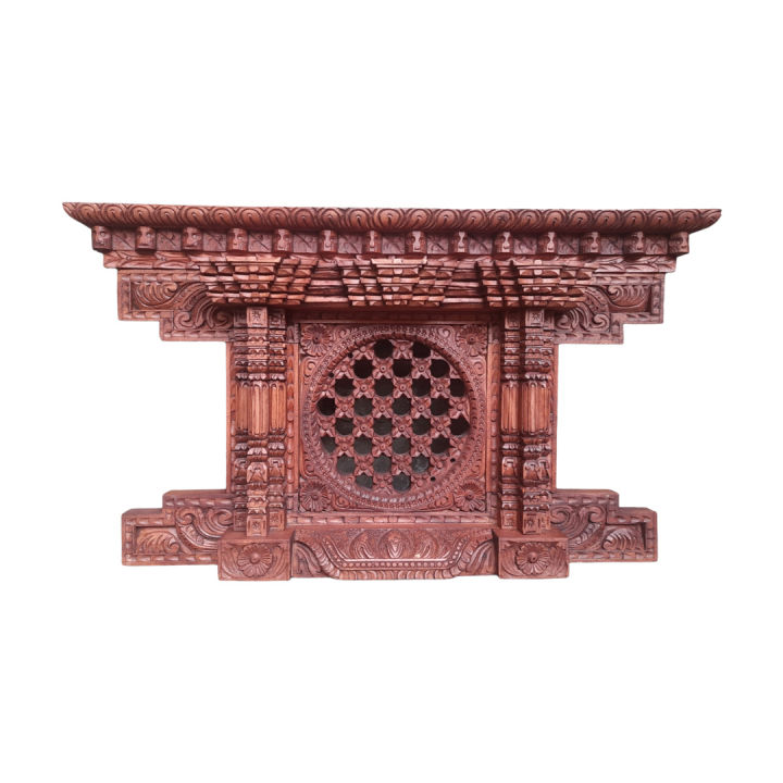 Nepali Traditional Wooden Ankhi Jhyal (19x11)'' Eye Window | Daraz.com.np